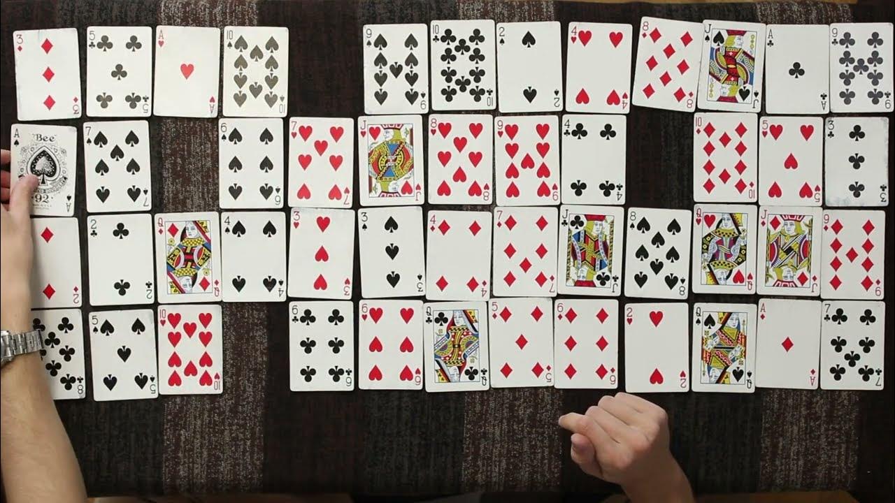 Another easy card game to play alone - YouTube