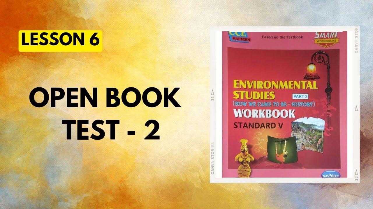 Std 5|Lesson 6|Open book test - 2|EVS2 Workbook Question Answers| - YouTube