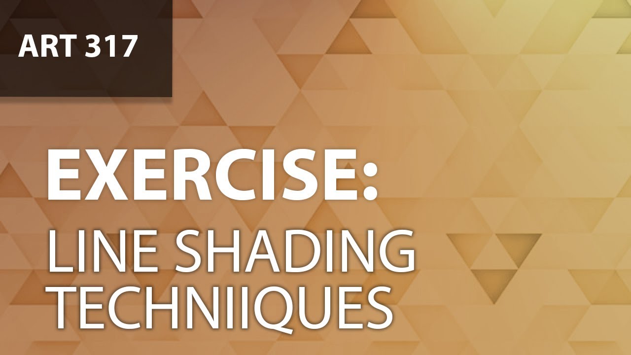 ART 317 - Exercise: Line Shading Techniques - YouTube