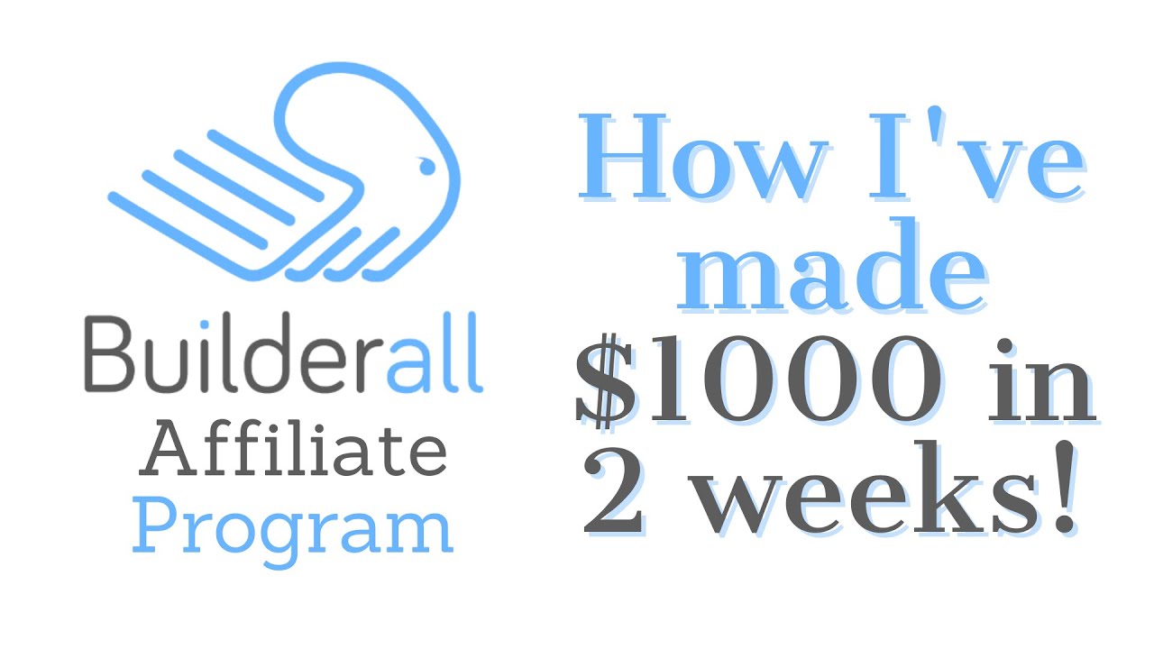 How I've made $1000 in 2 weeks with Builderall Affiliate Program [Full ...