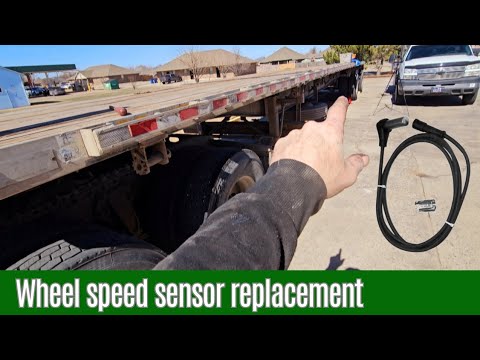 Wheel speed sensor install on semi trailer - YouTube