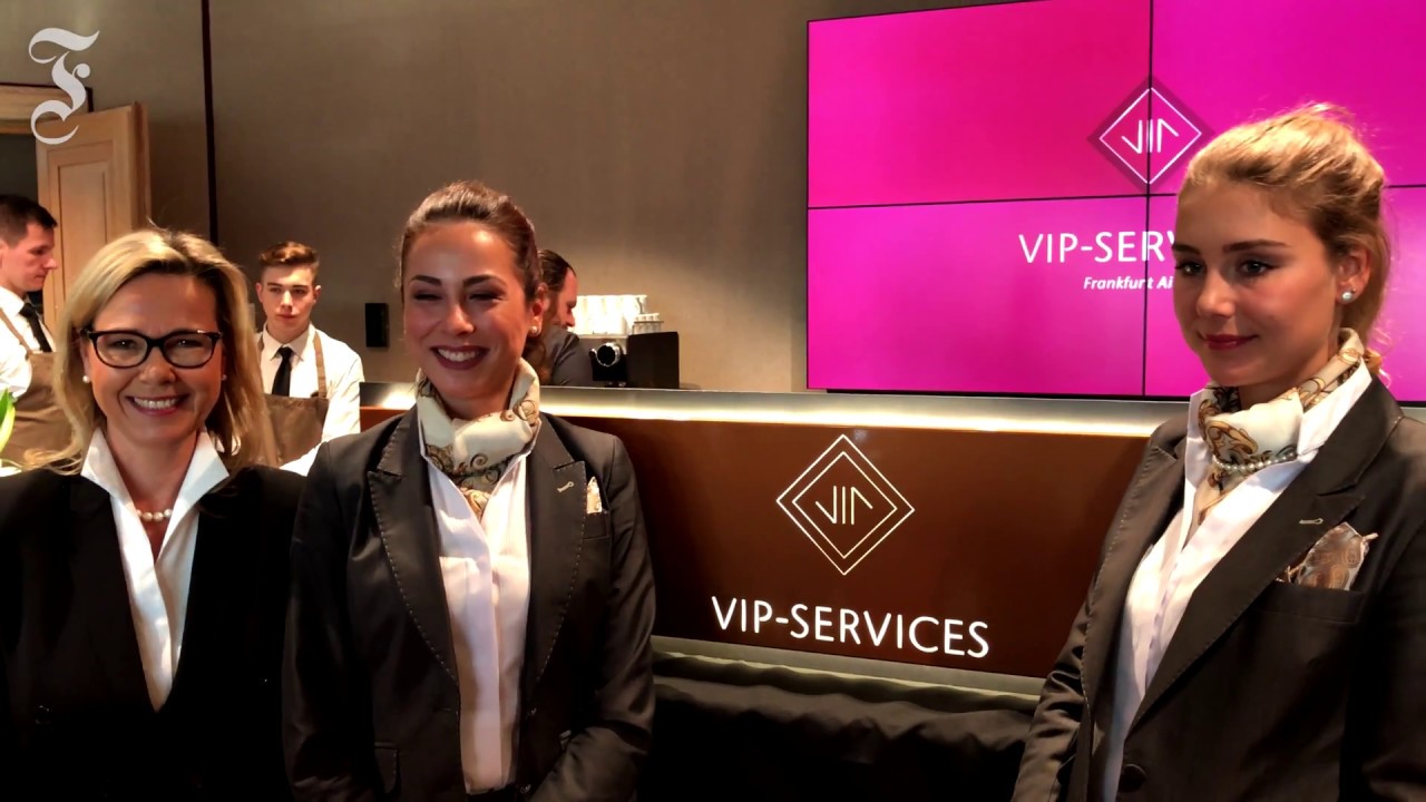 Neue VIP-Lounge am Frankfurter Flughafen - YouTube
