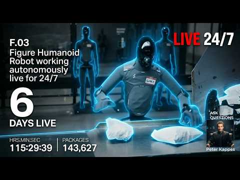 Figure F.03 DAY 6 LIVESTREAM Humanoid Robot working autonomously for 24/7 - Part 1