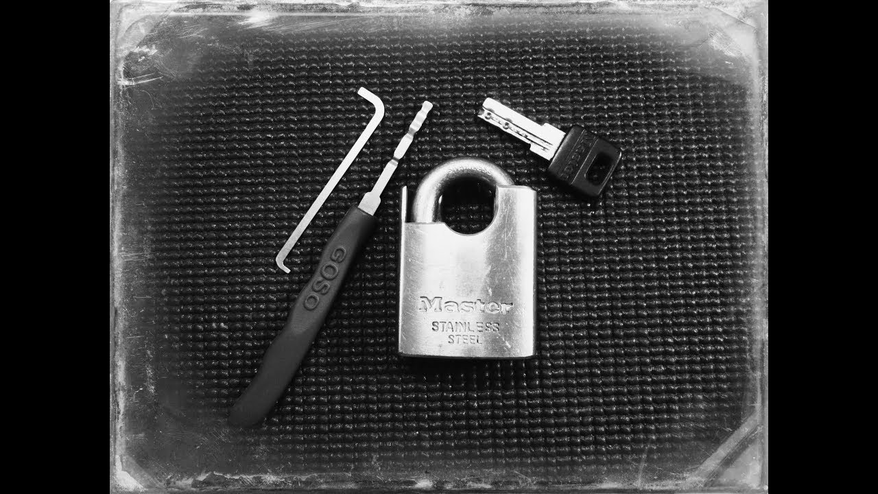 Master Dimple Padlock Picked Raked Opened Without Key - YouTube