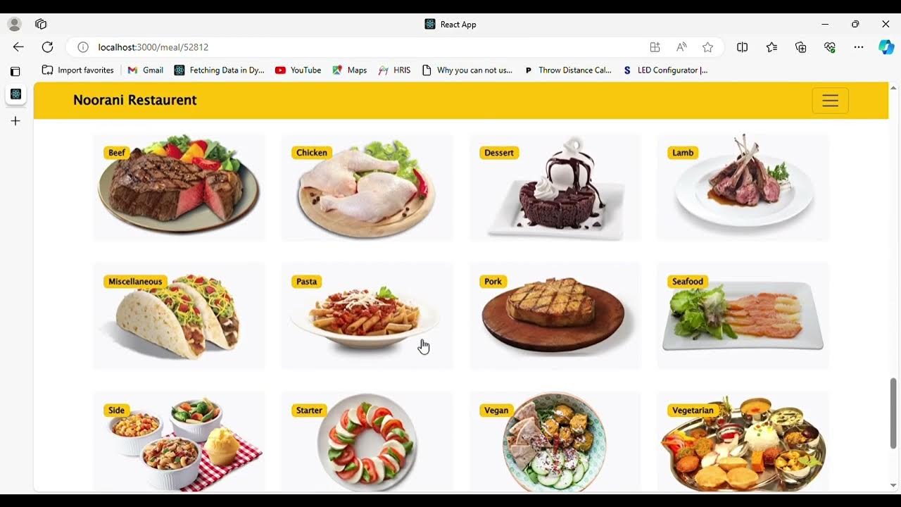 Restaurant Website using HTML, CSS, JavaScript, React.js. - YouTube