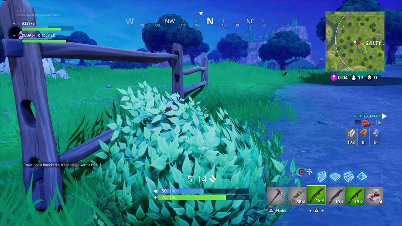 Fortnite bush battle - YouTube