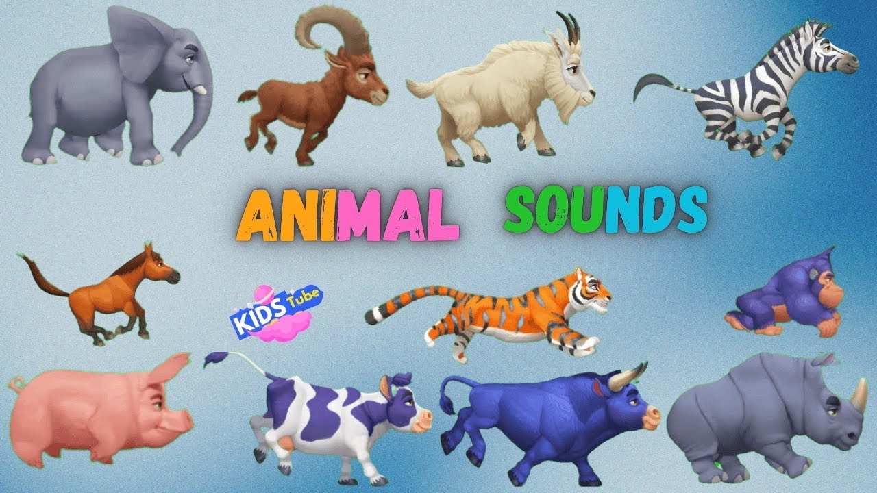 Animal Sounds Song for Kids | Fun Educational Nursery Rhyme for ...