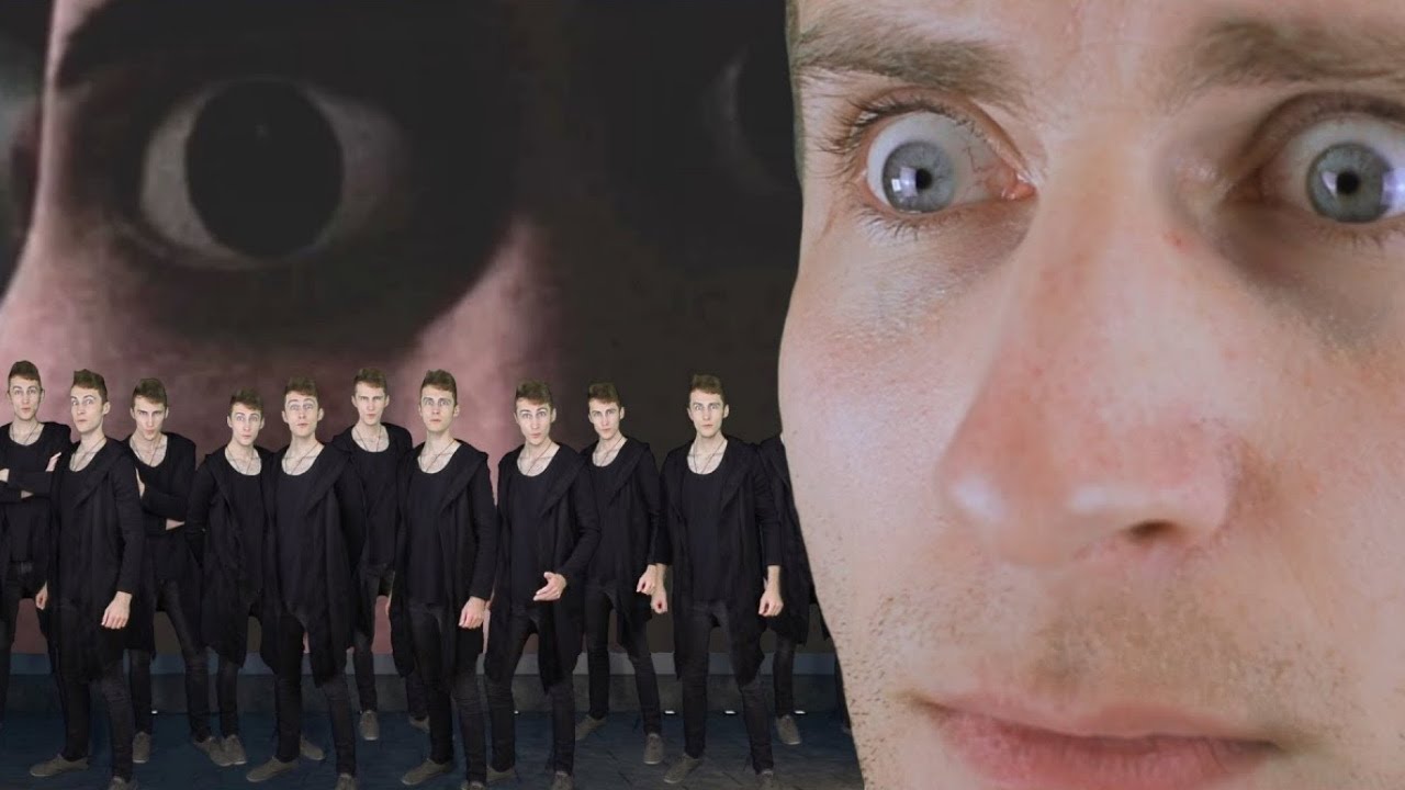 Titan staring at the choir of skinwalkers who have assumed his form ...