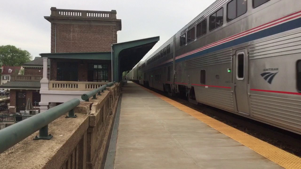 Amtrak's Auto Train #146 at Fredericksburg, Va. 4/23/17 - YouTube