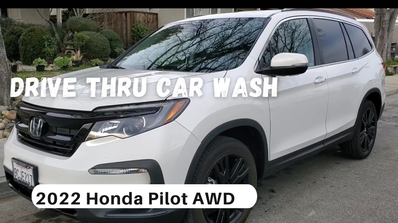 #carwash #honda #california 2022 Honda Pilot drive thru car wash - YouTube