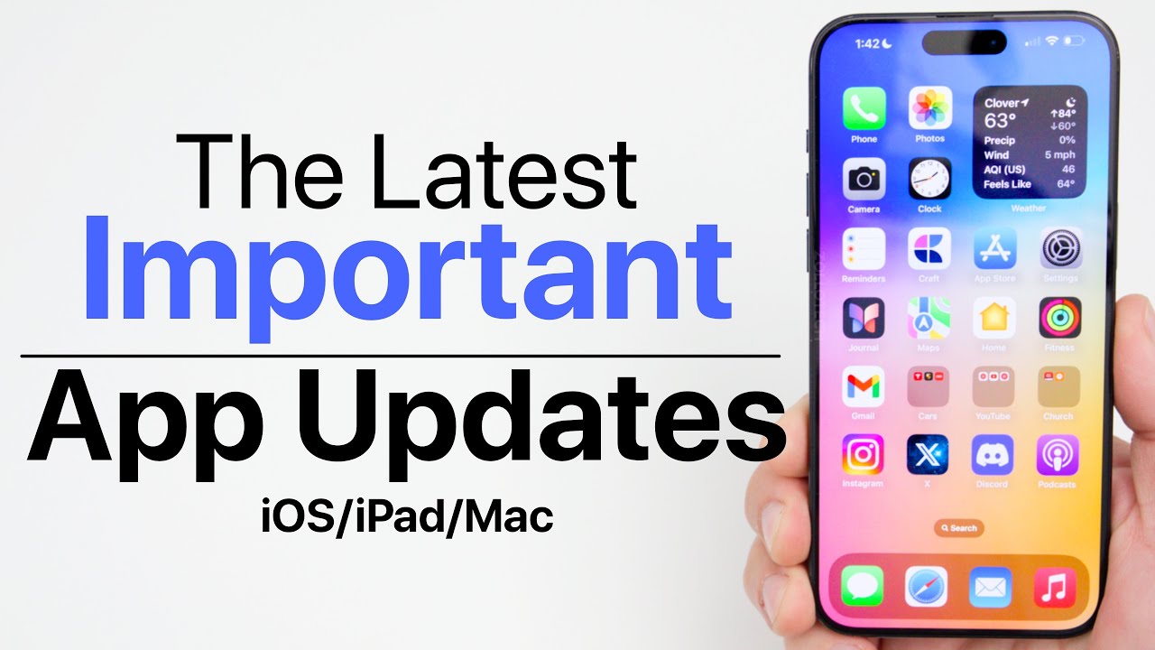 The Latest Important iOS App Updates - YouTube