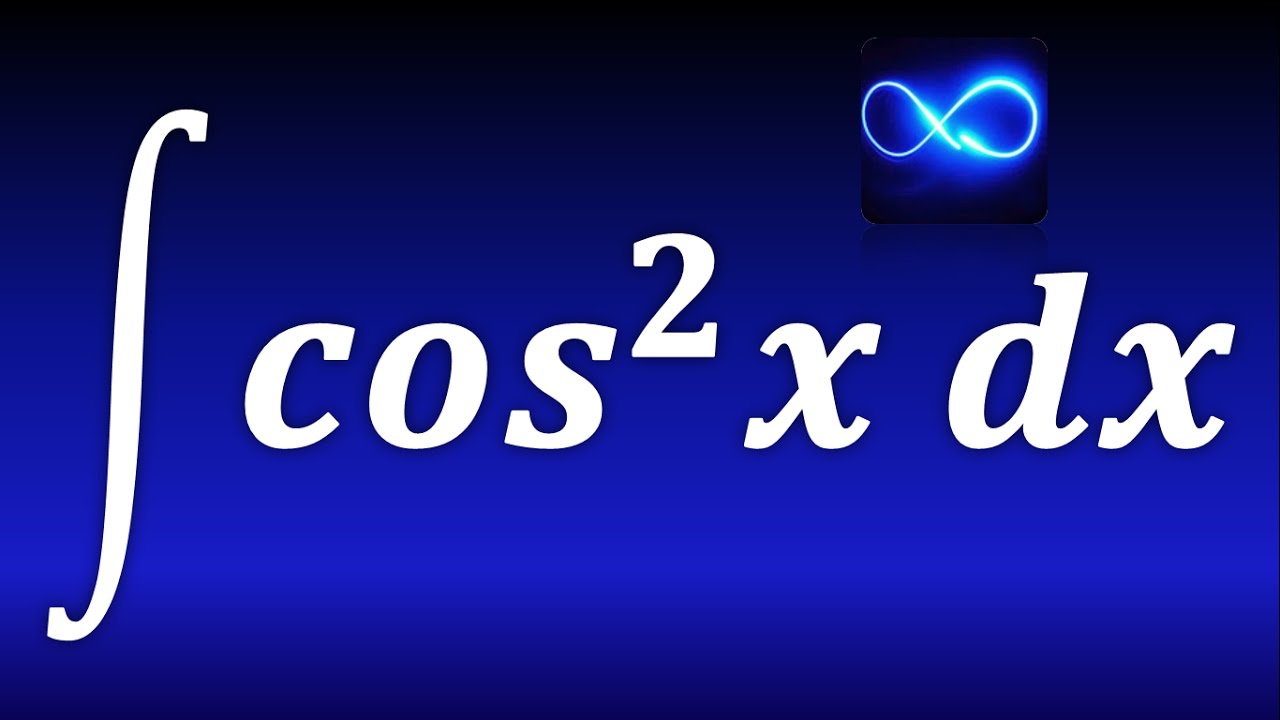 135. Integral de coseno al cuadrado de x (con identidad trigonométrica ...