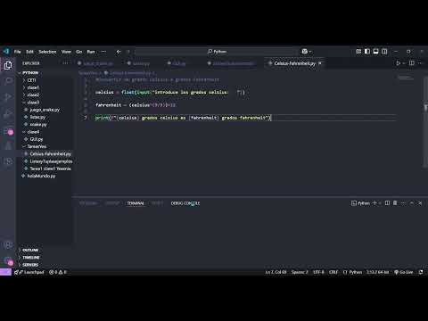 Tarea 3 Clase 3 Celsius Fahrenheit Yesenia Alvarez - YouTube
