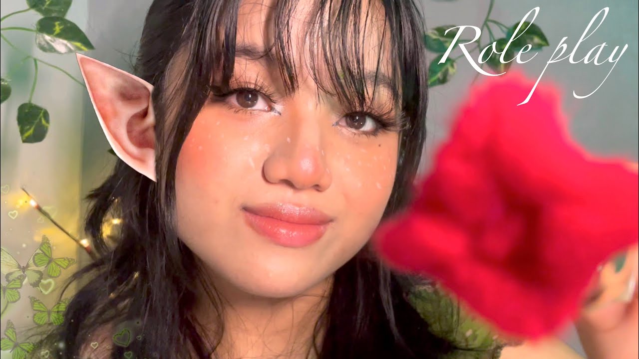 ASMR Elf Does Your Makeup (Role play) - YouTube