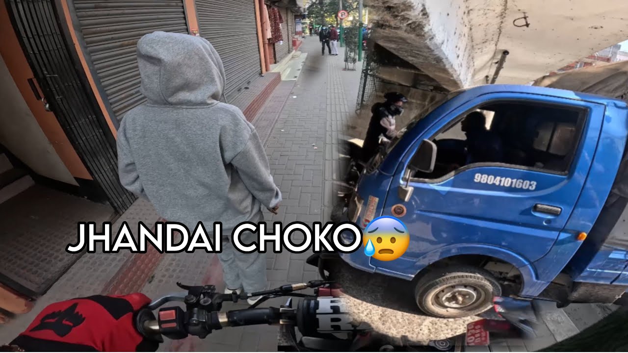 KATHMANDU MA DIRT BIKE CHALAUNA GARO😭/JHANDAI CHOKO KTI LAI👀😰/RABIN ...