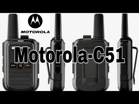 Motorola-C51 MINI Walkie Talkie/Unboxing and Product Review - YouTube