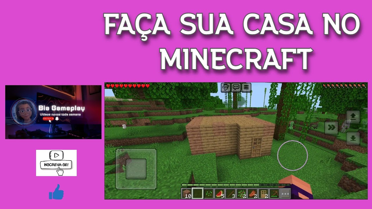 MINECRAFT - CONSTRUINDO MINHA CASA!! #minecraft #gameplay #jogos # ...