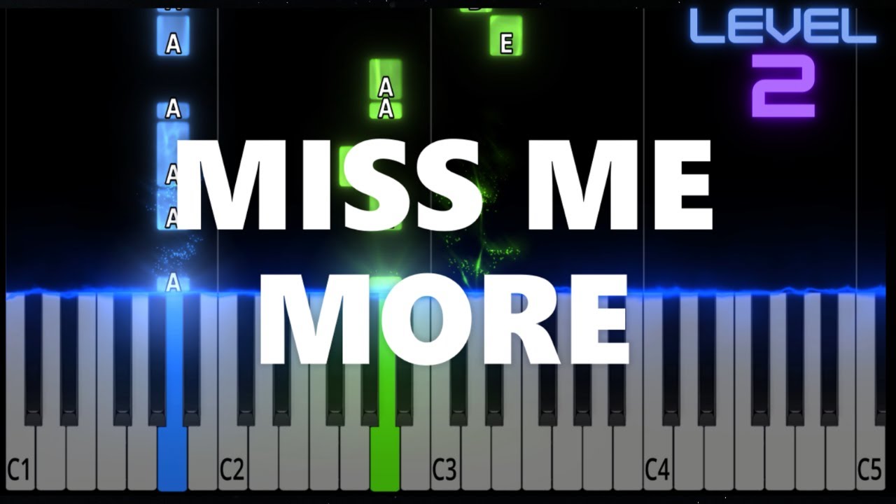 Miss Me More - Kelsea Ballerini - EASY Piano Tutorial - YouTube