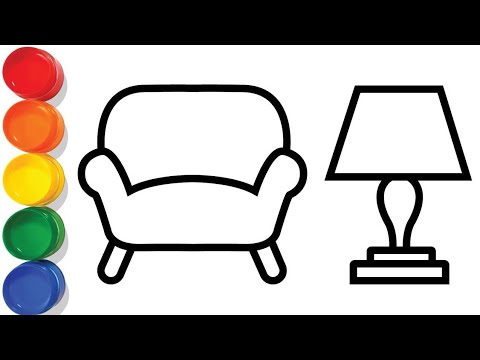 How to Draw a Cute and Comfy Kids' Sofa in Simple Steps! - YouTube