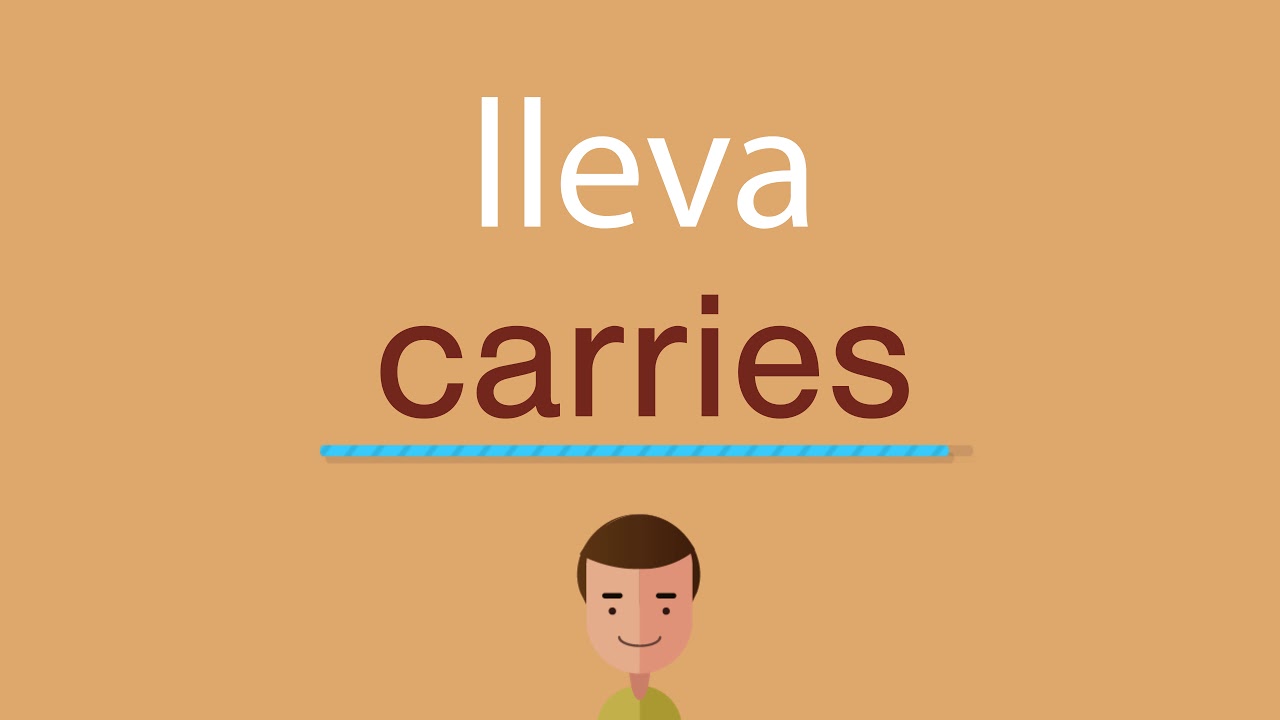 Cómo se dice lleva en inglés - YouTube