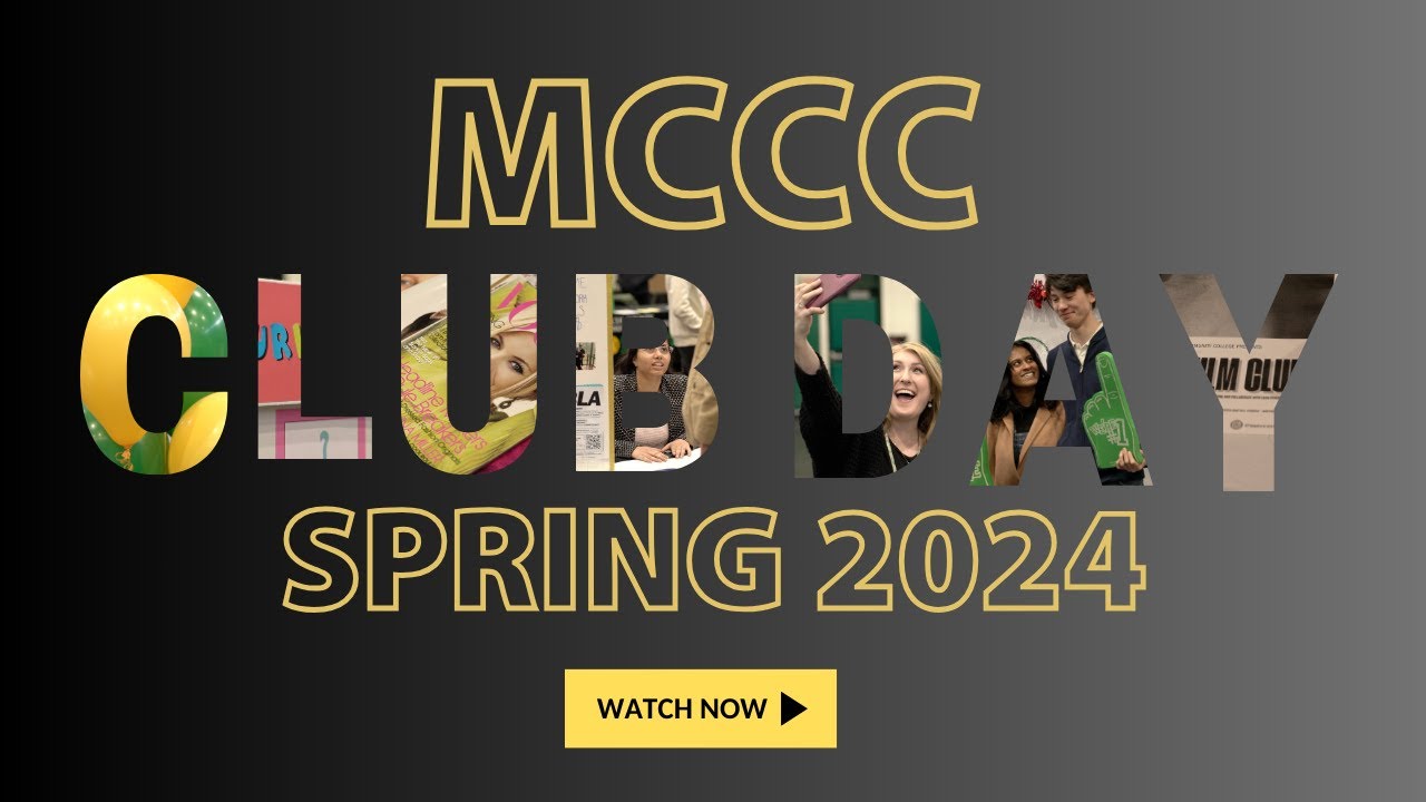 Sights from MCCC Club Day Spring '24 - YouTube