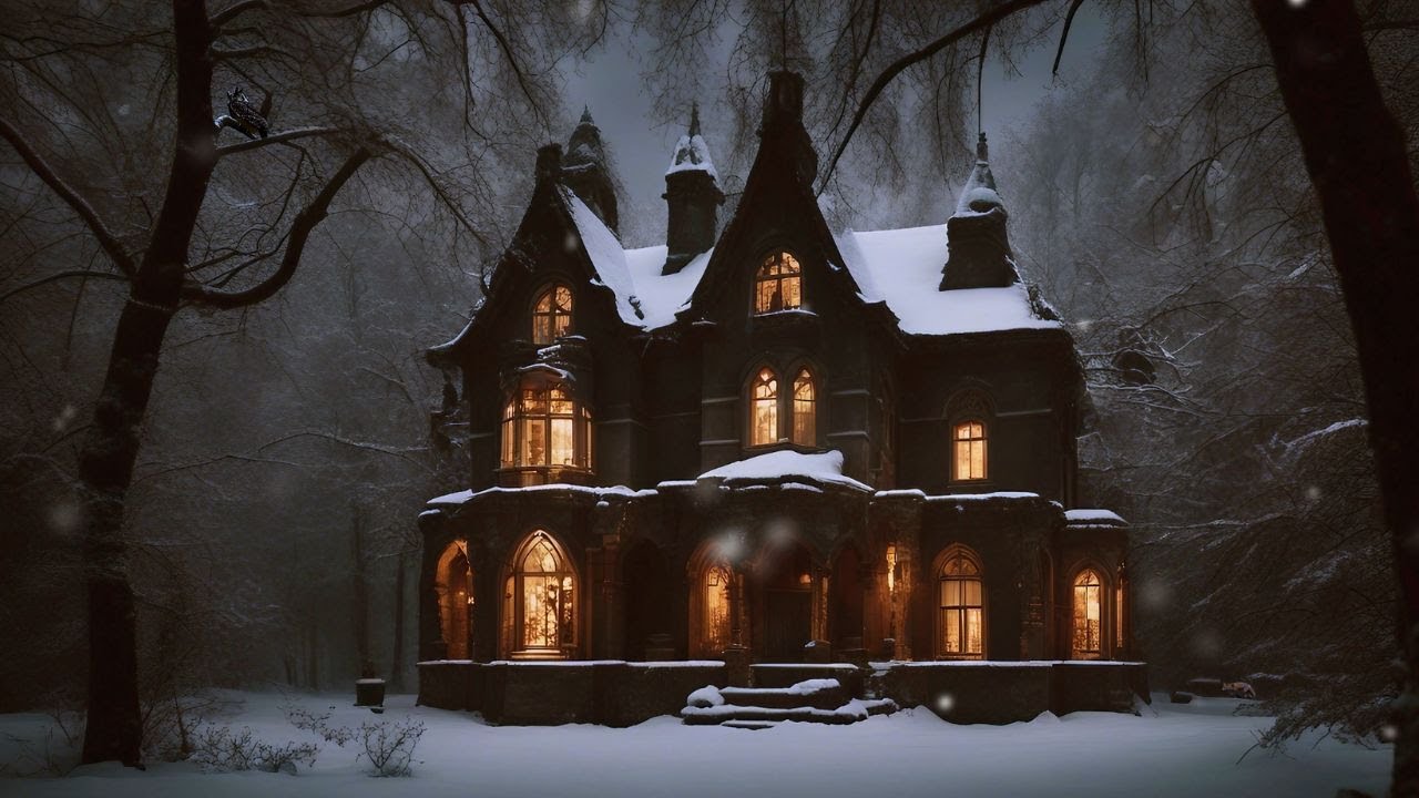 Peaceful Winter Ambience | Wind, Crunching Snow, Owl Sounds | Snowy ...