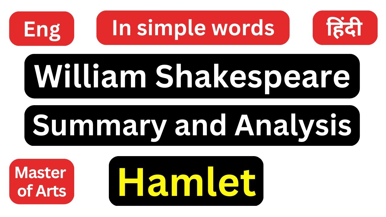 Hamlet by William Shakespeare in hindi Short Story Summary Analysis MA ...