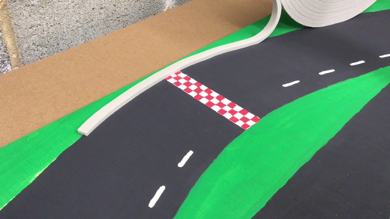 How I Put Walls On My NASCAR Stop Motion Tracks - YouTube