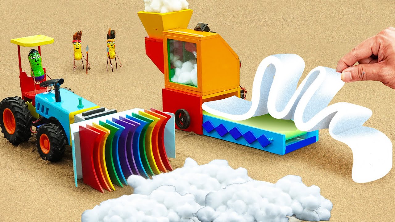 TOP DIY Making Mini Cotton-to-Cloth Machine 💥 One-Step Fabric Maker 😎 ...