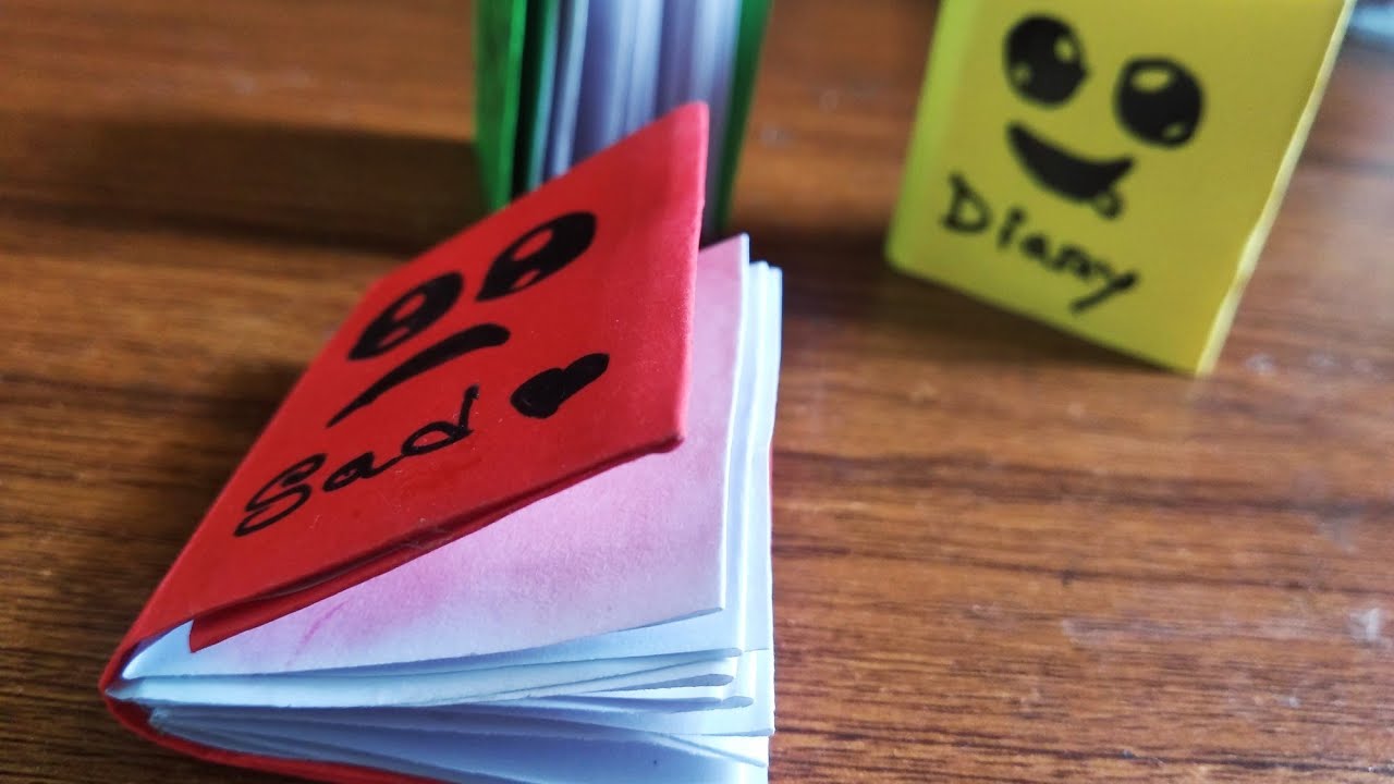 How to make a mini book by paper.(Diy paper mini book) - YouTube