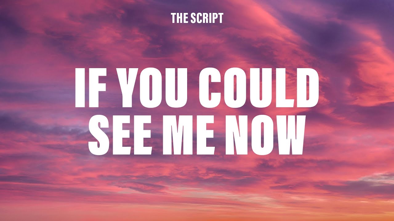 The Script - If You Could See Me Now (Lyrics) - YouTube