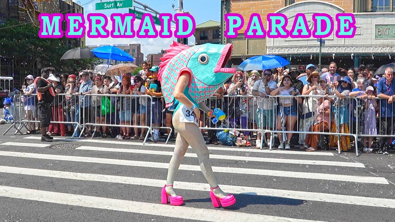 The Spectacle of the NYC Brooklyn Coney Island Mermaid Parade, 6/21 ...
