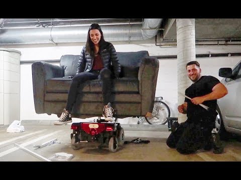 WE MADE A MOTORIZED COUCH! - YouTube