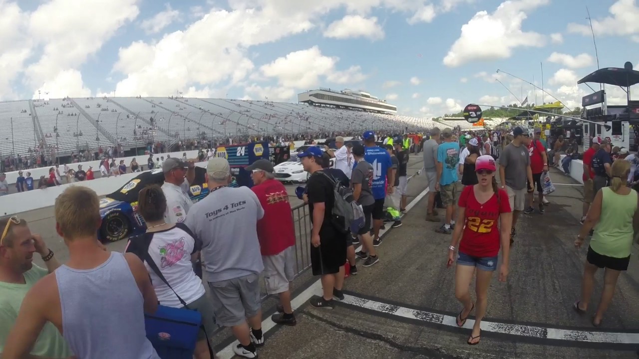 NASCAR Pit Walk @ New Hampshire Motor Speedway (GoPro Head Cam) - YouTube