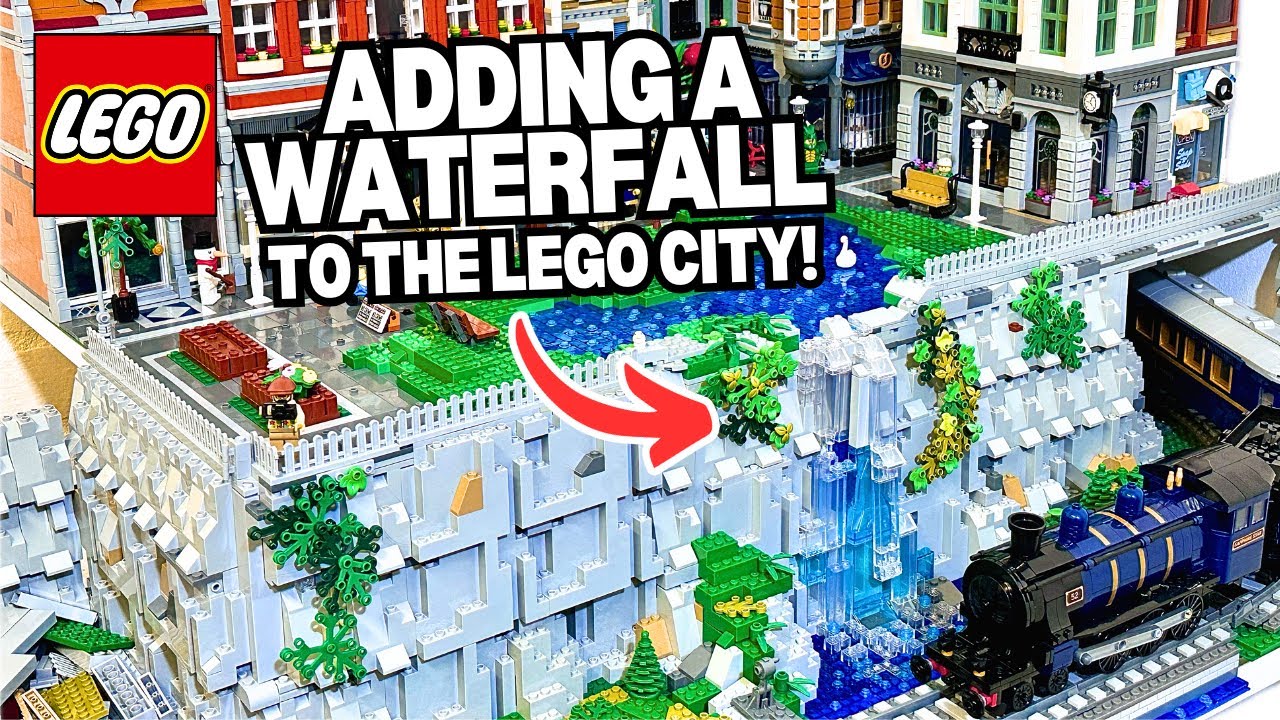 Adding a LEGO Waterfall to the City! - YouTube