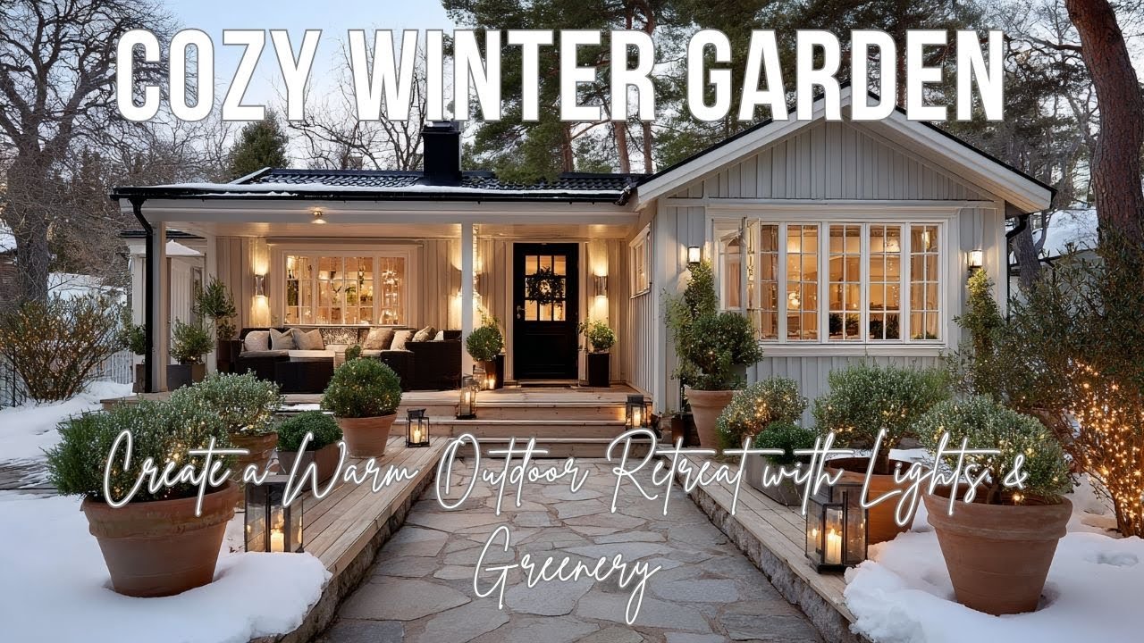 Cozy Winter Garden Ideas Create a Warm Outdoor Retreat with Lights ...