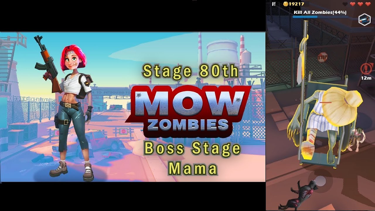 [GamePlay] [Mow Zombies - Level 80]Boss Stage Mama No Respawn [游戏体验][僵尸 ...