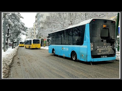 DİYARBAKIR BELEDİYE OTOBÜSLERİ VE YAĞIŞLI HAVADA TRAFİK 