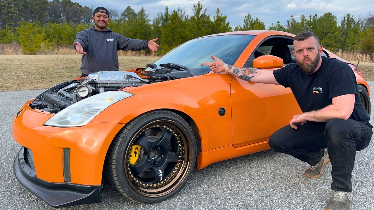 We Built A HELLCAT Powered Nissan 350z! - YouTube
