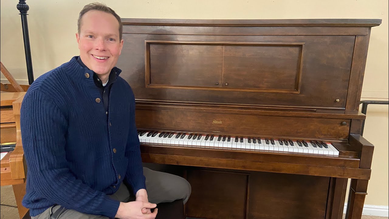 Beautiful Straube 55” Upright Piano! - YouTube