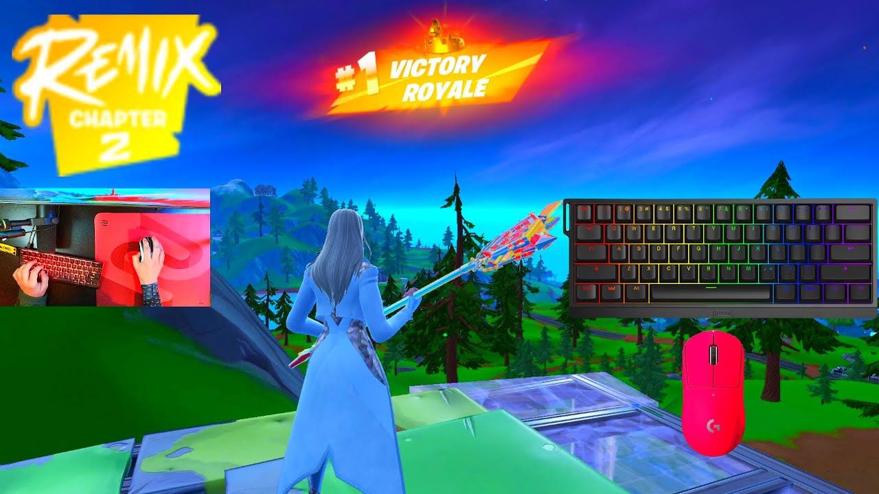 ⭐️[1HR]Wooting 60HE ASMR 😴 Fortnite Solo OG Remix 🏆 Satisfying Keyboard ...