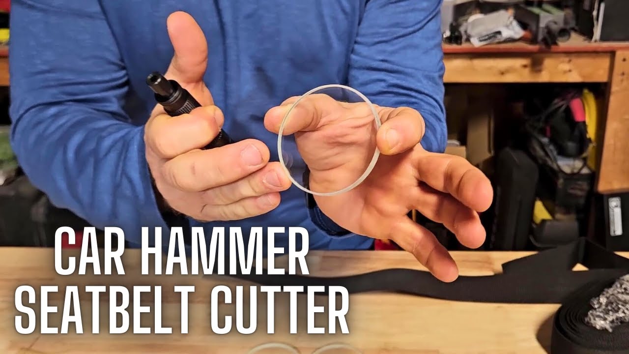 Car Hammer Seatbelt Cutter Window Breaker Emergency Escape Tool - YouTube