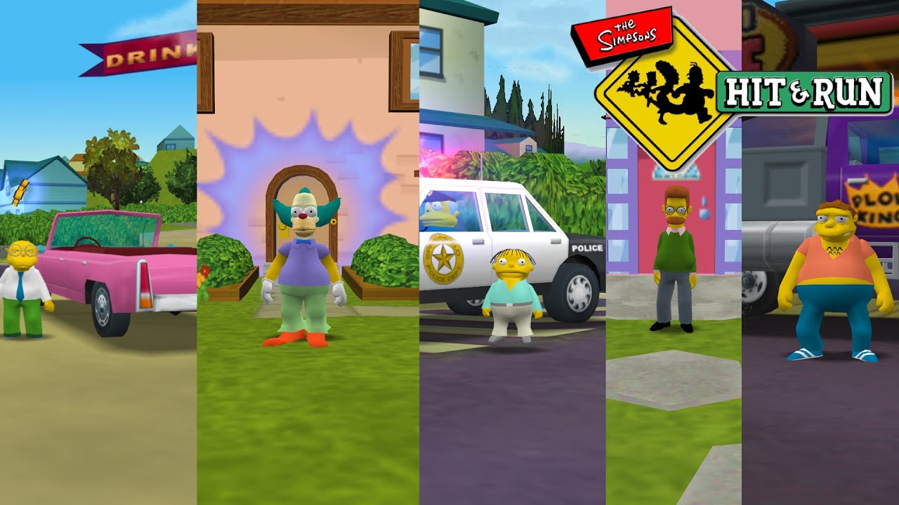 Simpsons Hit & Run Multi - Character Mod!!! - YouTube