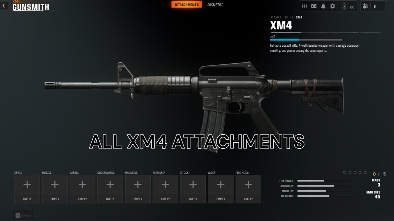 All XM4 Attachments In The Black Ops 6 Beta Gunsmith Showcase - YouTube