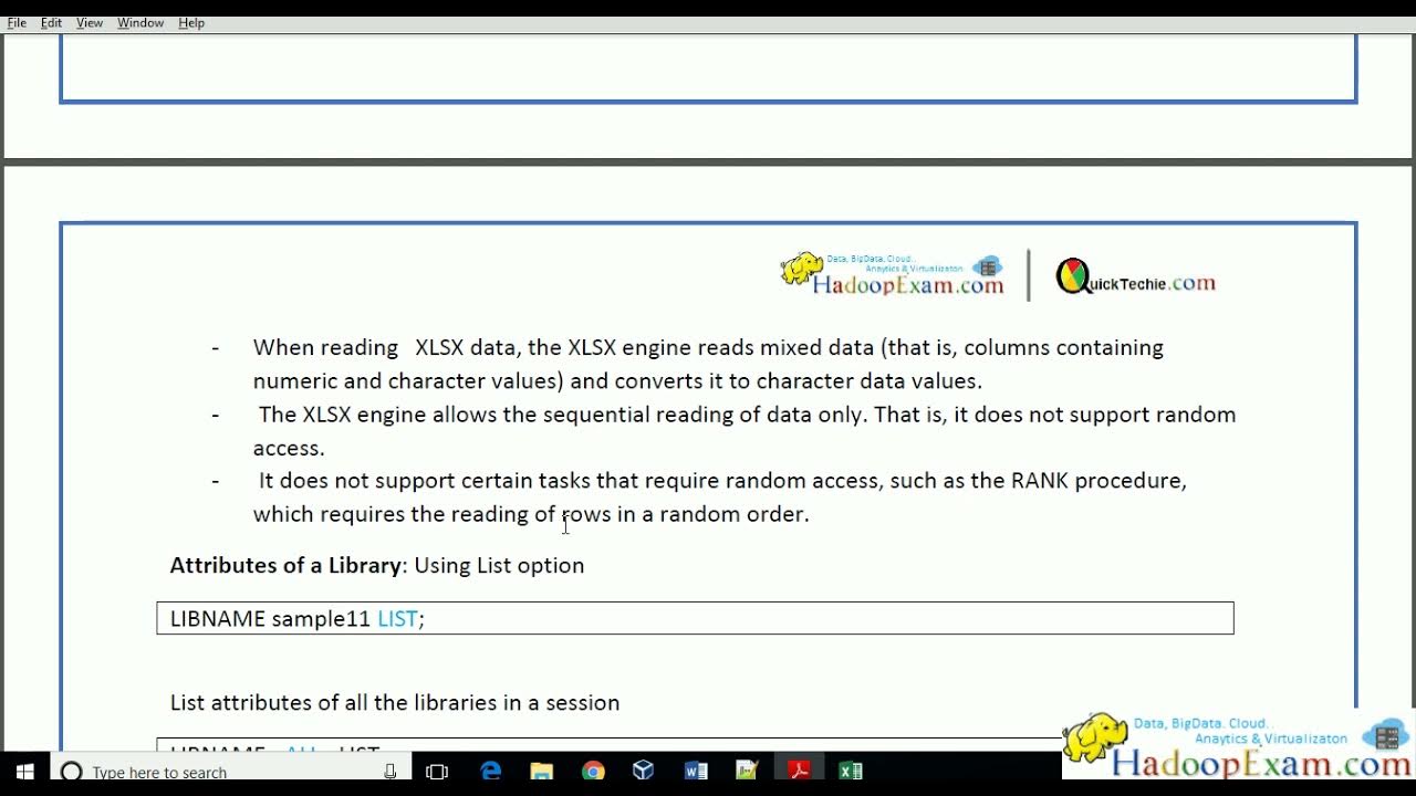 Module 5C: SAS BASE READ FILES: RAW, XLSX, IMPORT, INSTREAM & VARIOUS ...