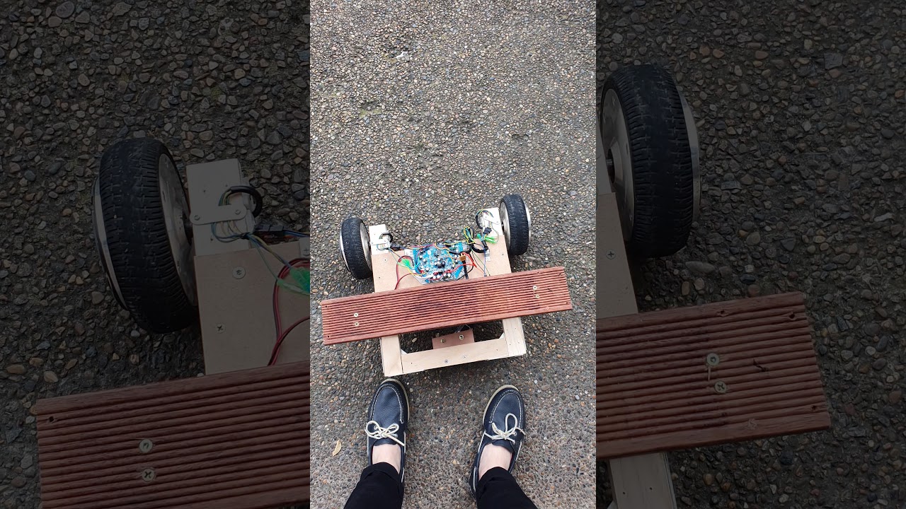 RC hoverboard robot test - YouTube