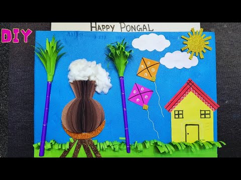 Pongal Craft For Kids | DIY Pongal Decoration Craft Ideas| Easy Pongal ...