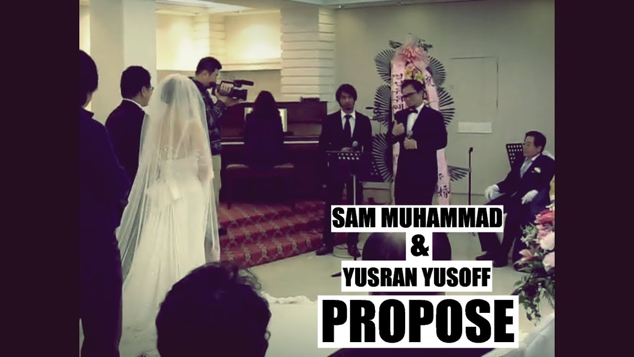 Sam Muhammad and Yusran Yusoff - Propose (청혼) Performance on Korean Wedding - YouTube