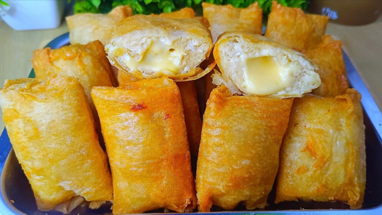 RESEP DIMSUM GORENG KEJU LUMER YANG LAGI VIRAL‼️ - YouTube