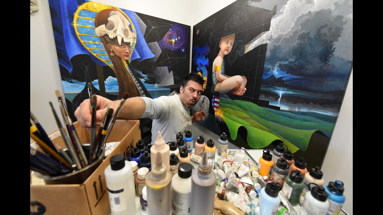 PAINTING BY PAUL ALEXANDER HARDCORE ARTIST OTQI9252 - YouTube